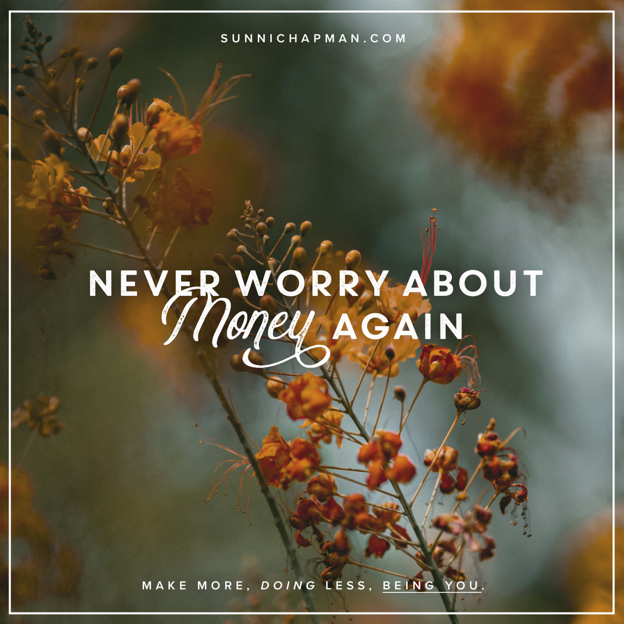 Never Worry About Money | Sunni Chapman